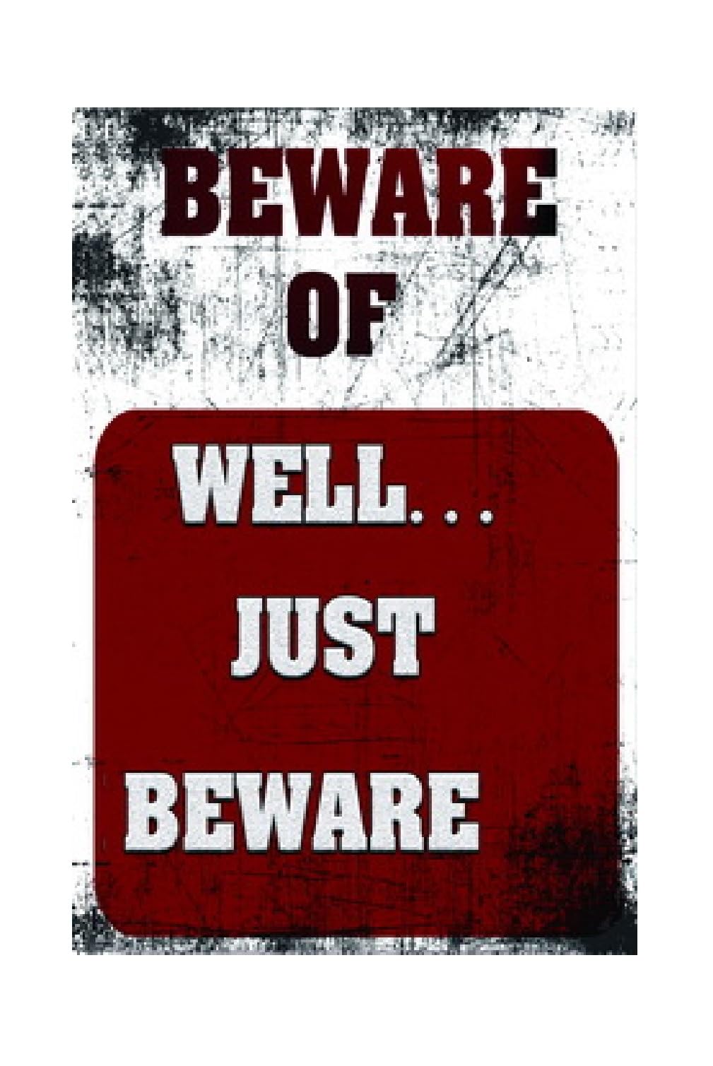 Amazon.com : Funny Beware of Dog Sign Private Property No Trespassing ...