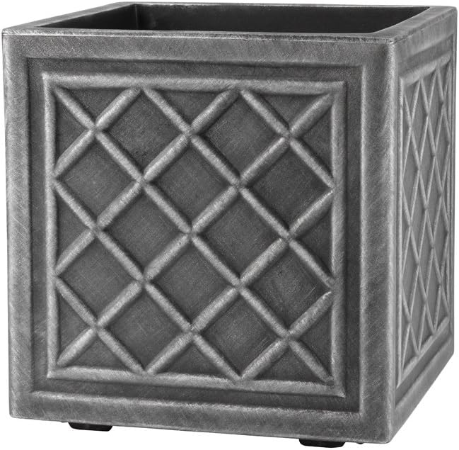 Stewart Square Planter, Lead Effect, 32 cm : Amazon.co.uk: Garden