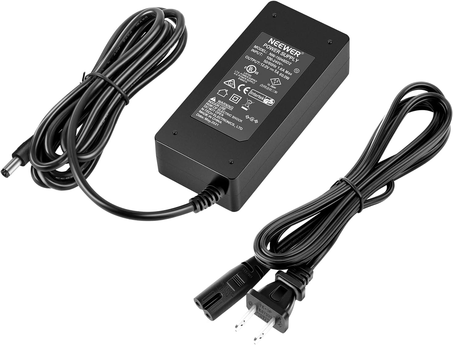 Amazon.com: Neewer AC 100-240V to DC 12V 3A 36W Power Supply Adapter ...
