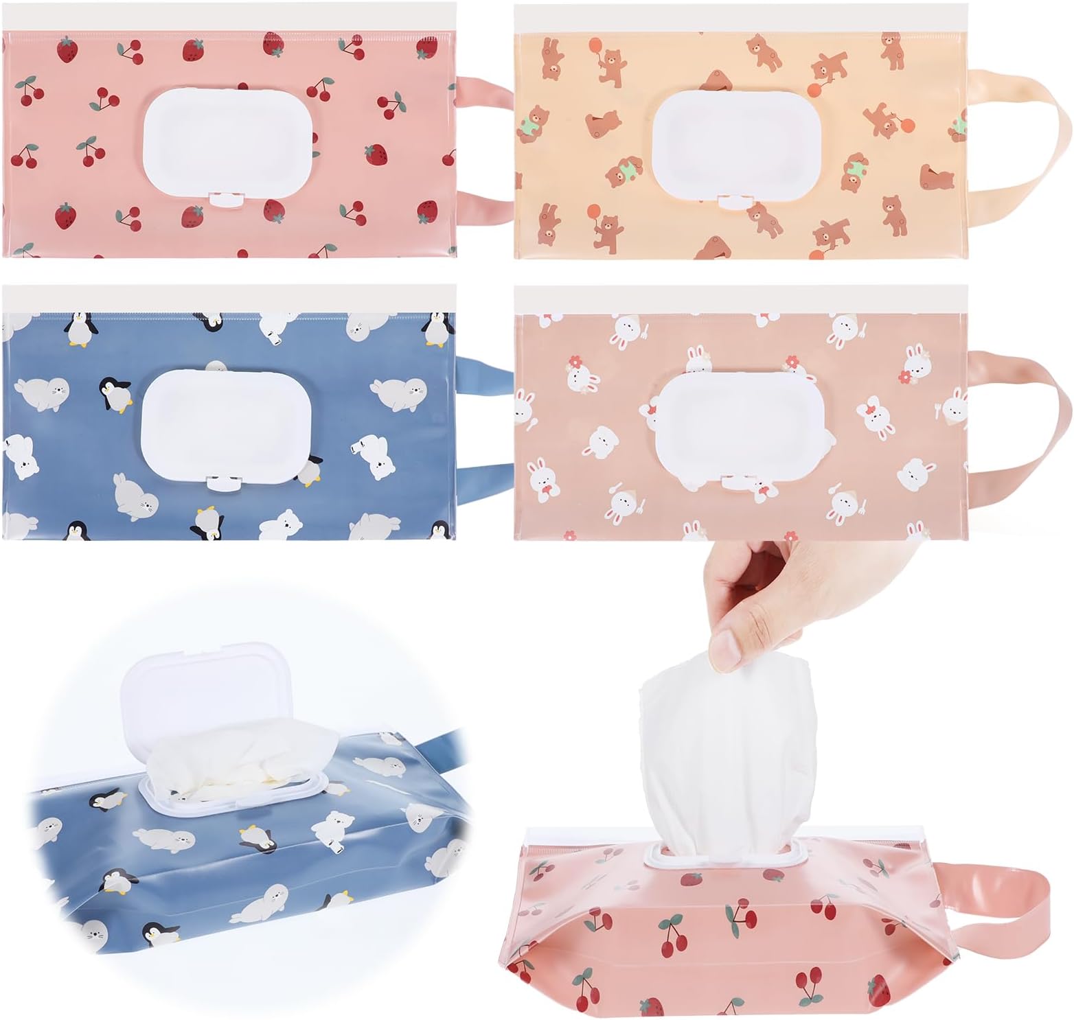 Amazon.com : Baby Wipe Holder,Wipe Dispenser, 3-Pack Portable ...