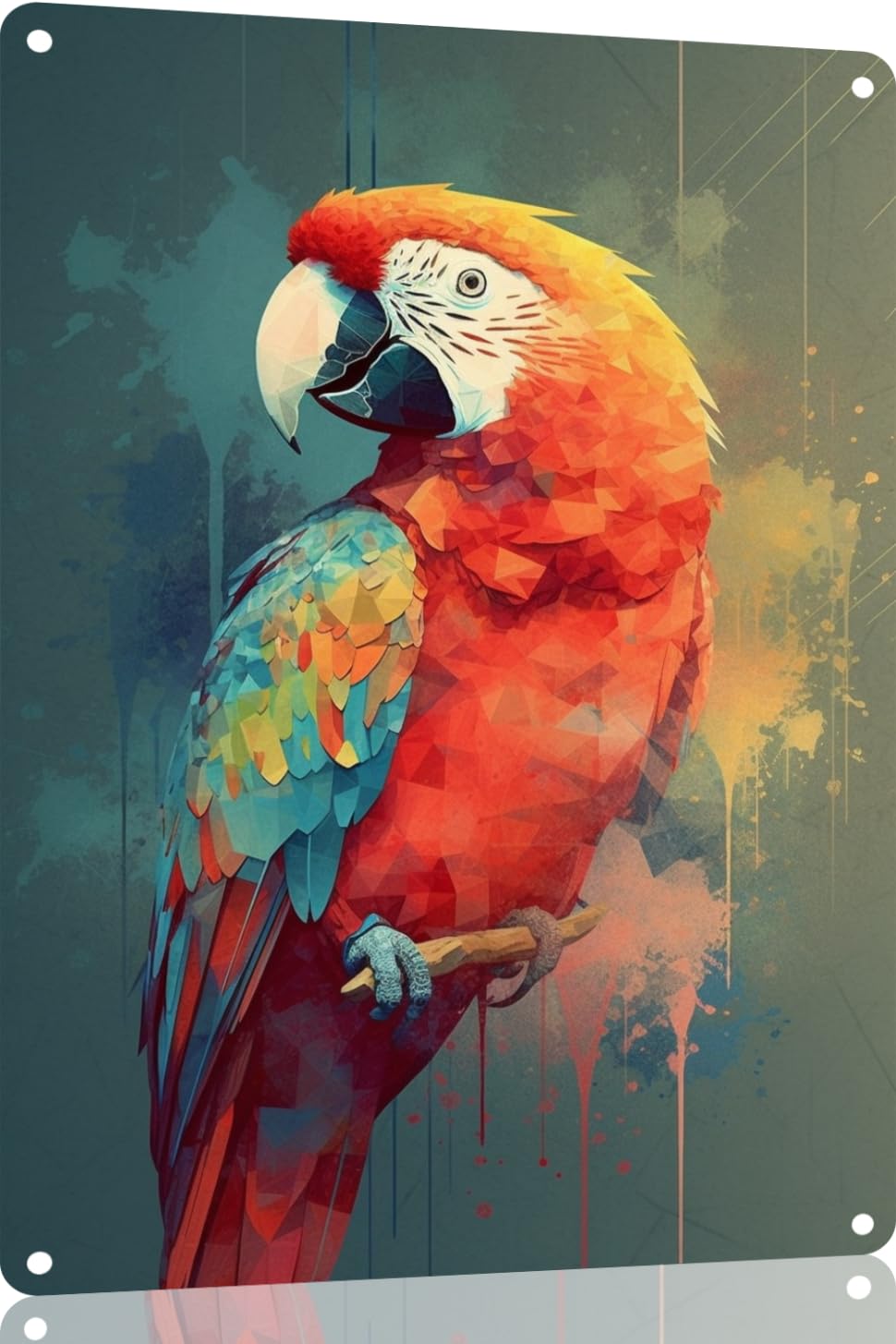 Amazon.com: TopPacific 12x8IN Retro Parrot-Themed Metal Tin Sign ...