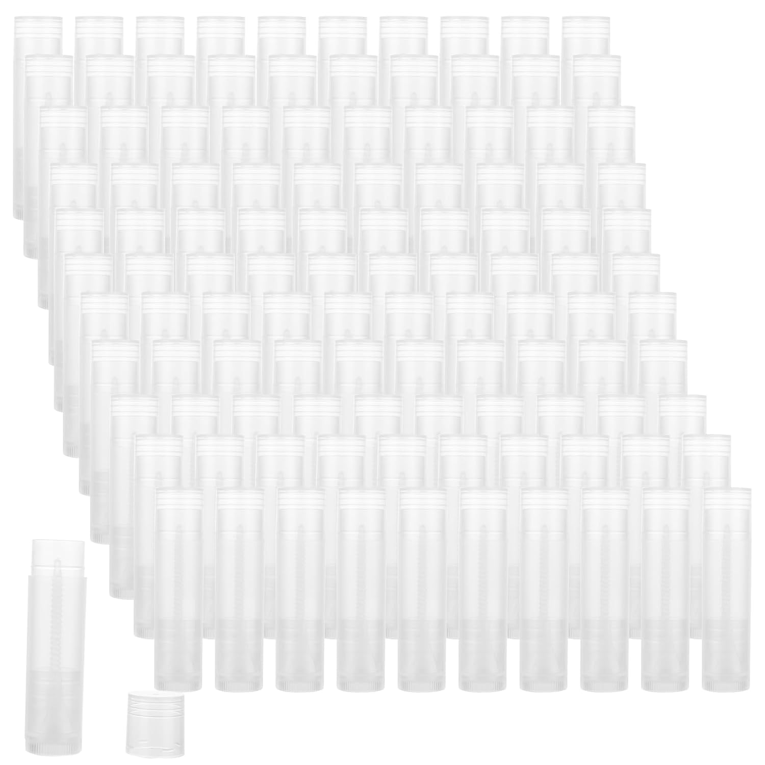 Amazon.com : 200PCS Lip Balm Tubes with Caps, Clear Lip Balm Tubes ...