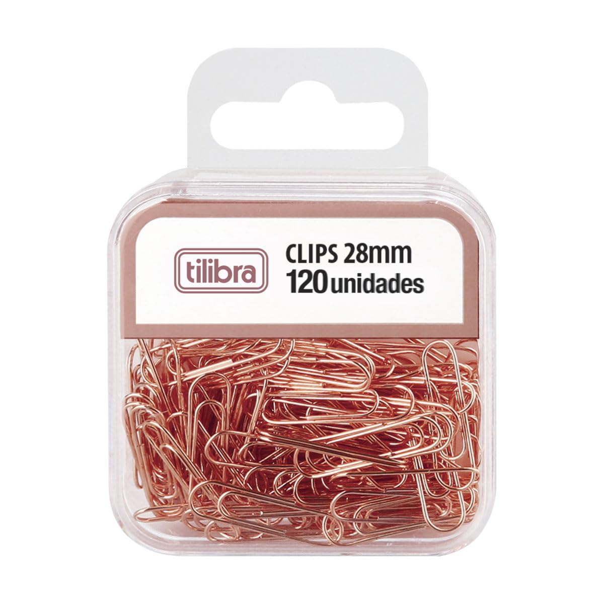 Tilibra - Clips 28mm Ouro Rose 120 Unidades | Amazon.com.br