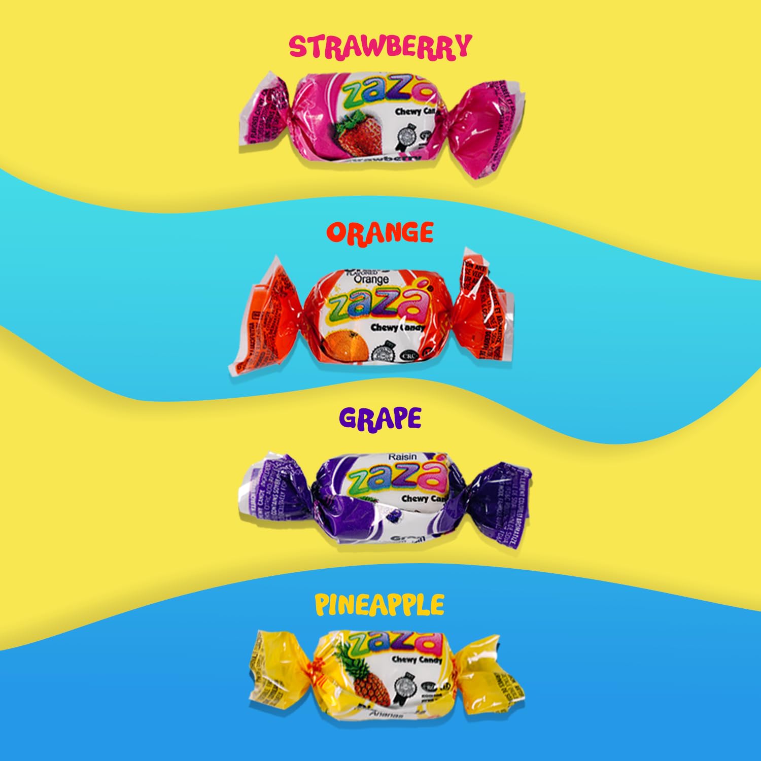 Zaza Chewy Candy - Assorted Variety Pack of Fruity Thailand | Ubuy