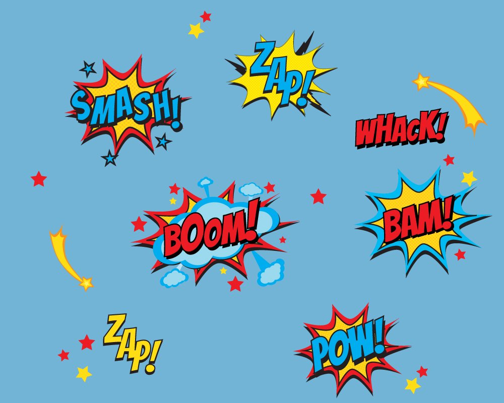 Superhero Sayings Zap