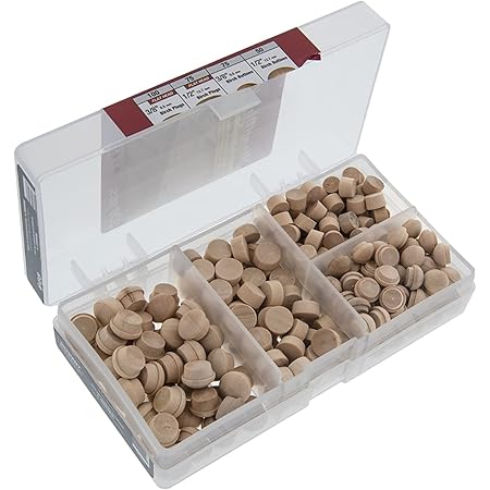 Amazon.com: Wood Plugs 3/8 inch Screw Hole Plugs, Flat Head Wood Plugs ...