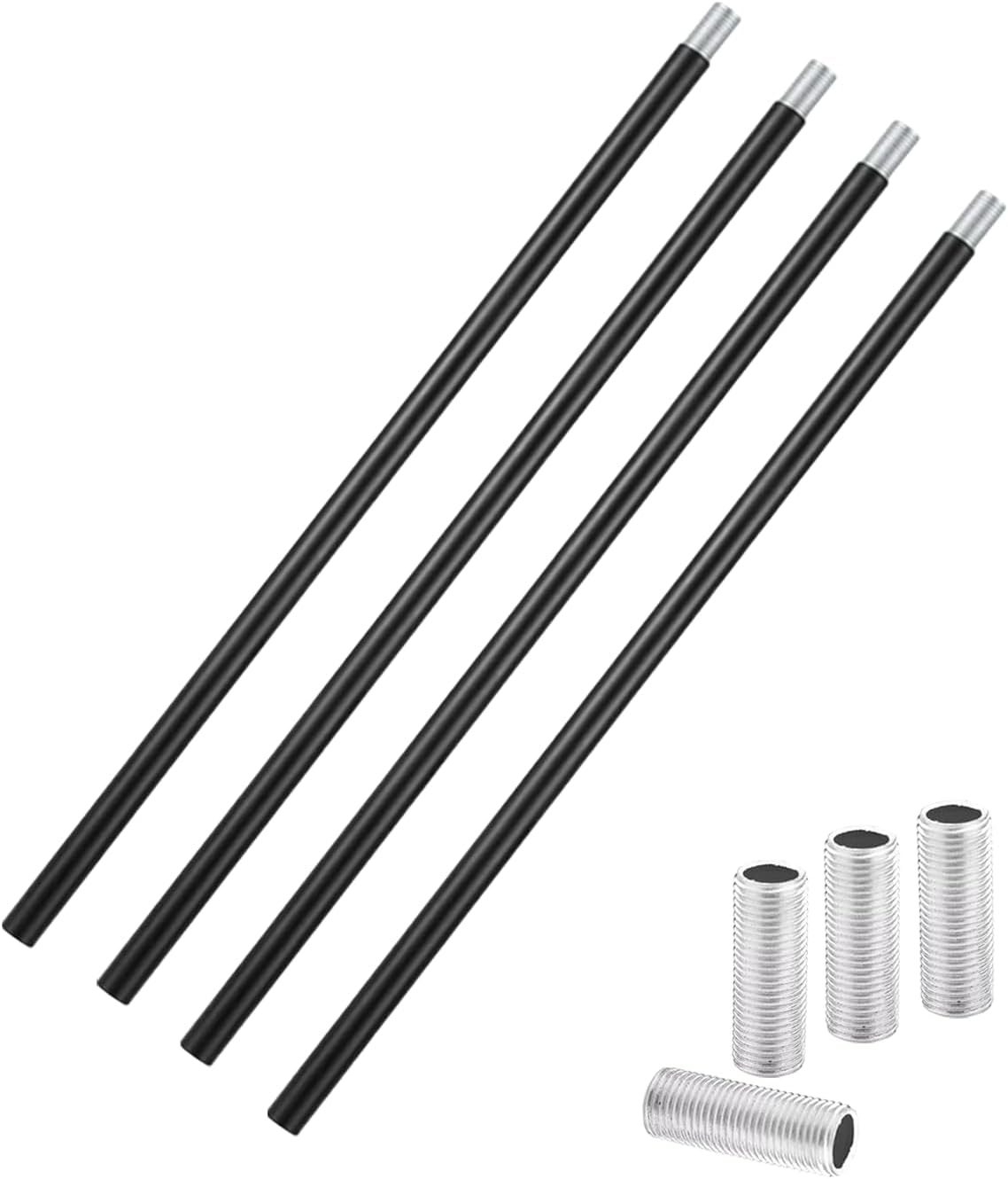 Amazon.com: Matte Black M12 Threaded Extension Rod Adapter Kits for ...