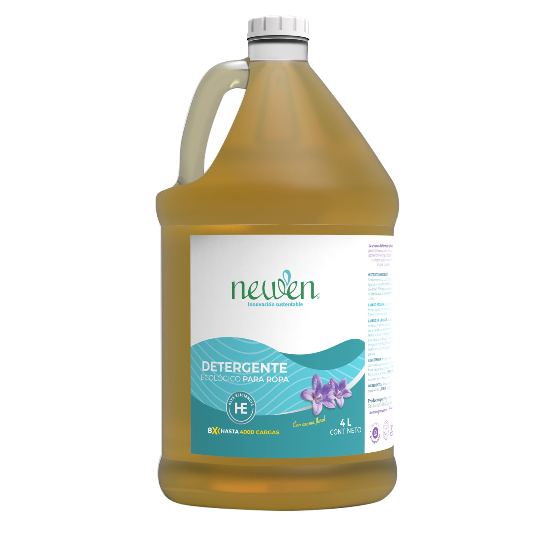 Newen Detergente líquido sustentable para ropa 4L (Original ...