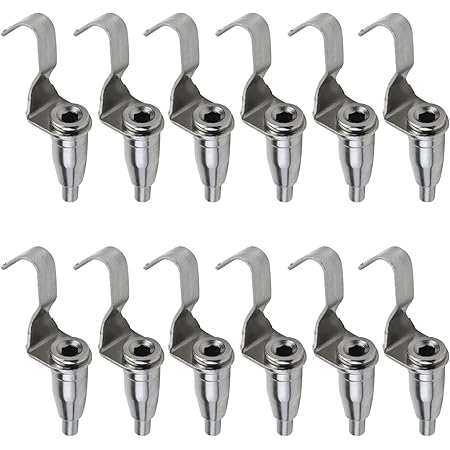 HAN SHENG 18 Pcs Adjustable Metal Art Gallery Display Wire Rope Hanger ...