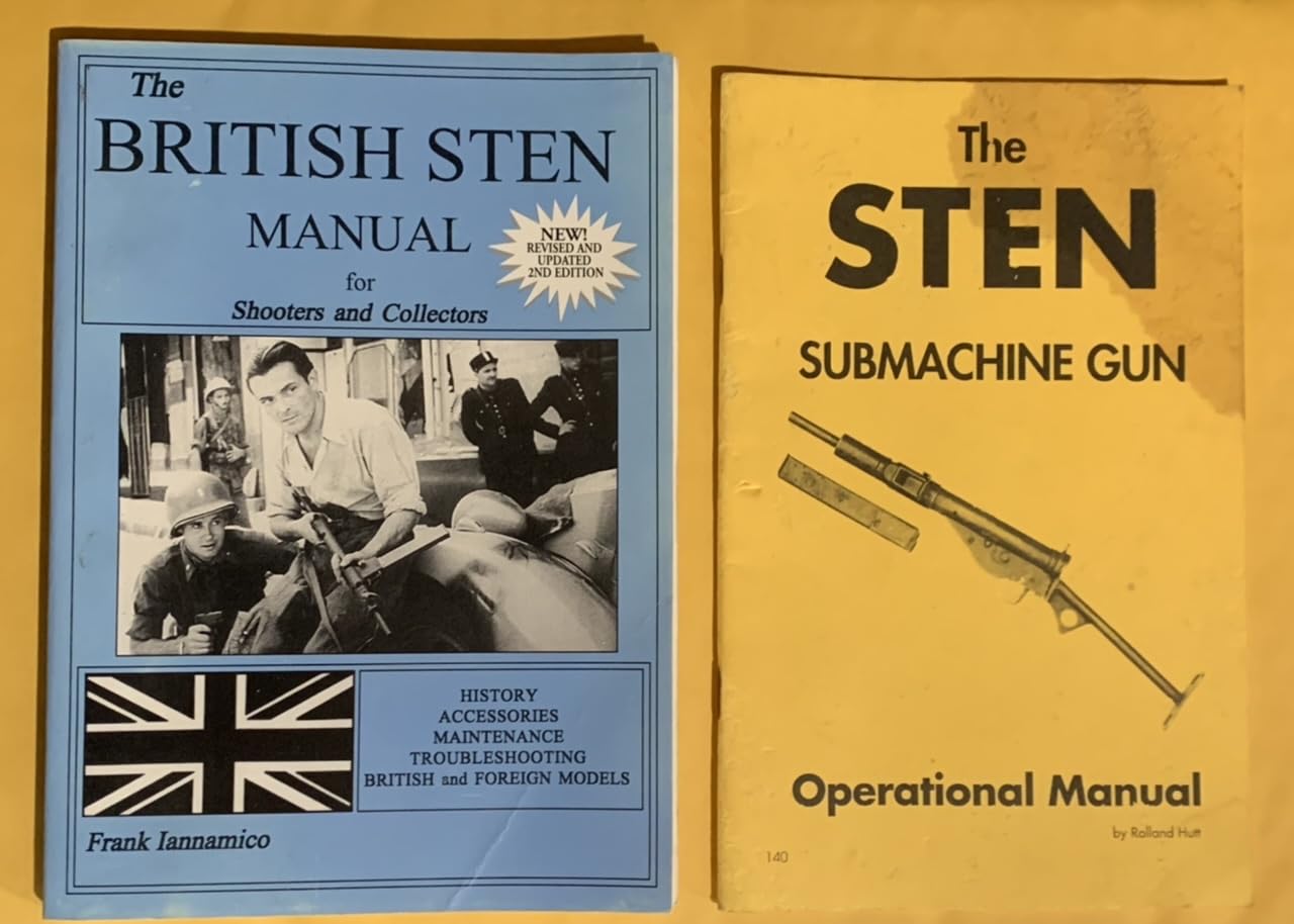 2 Books: British Sten Manual + Sten Submachine Gun 9mm UK Subgun WWII ...