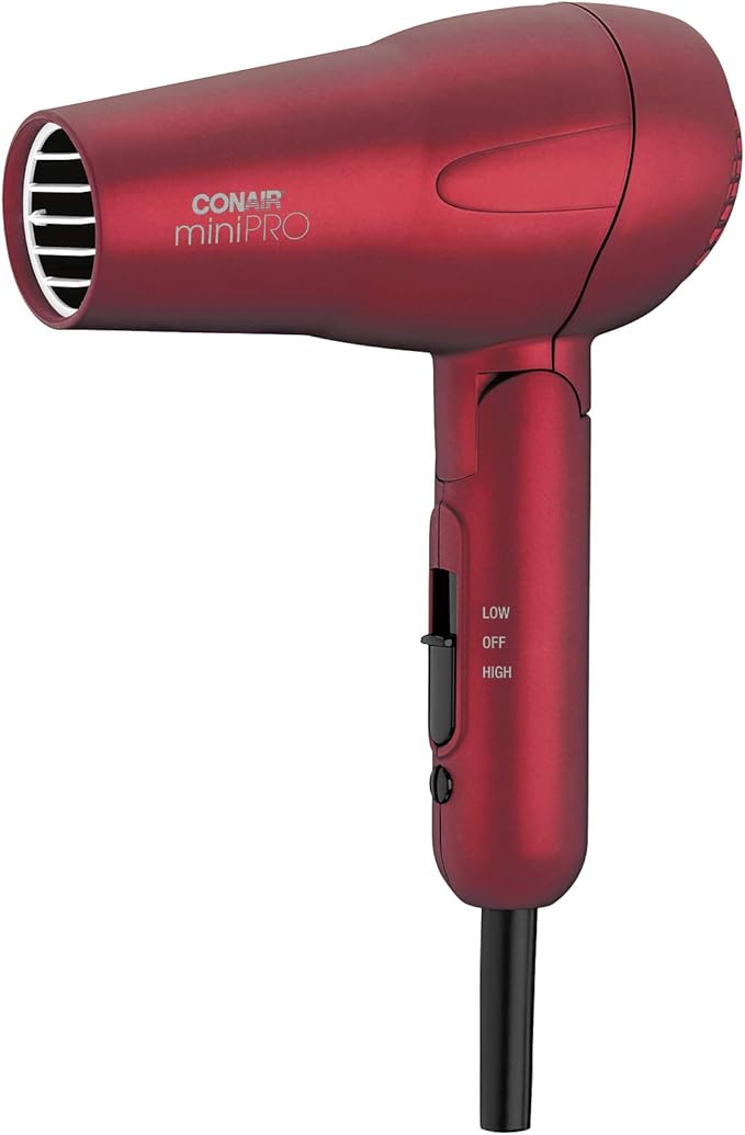 Amazon.com: Conair miniPRO Tourmaline Ceramic Travel Hair Dryer with ...