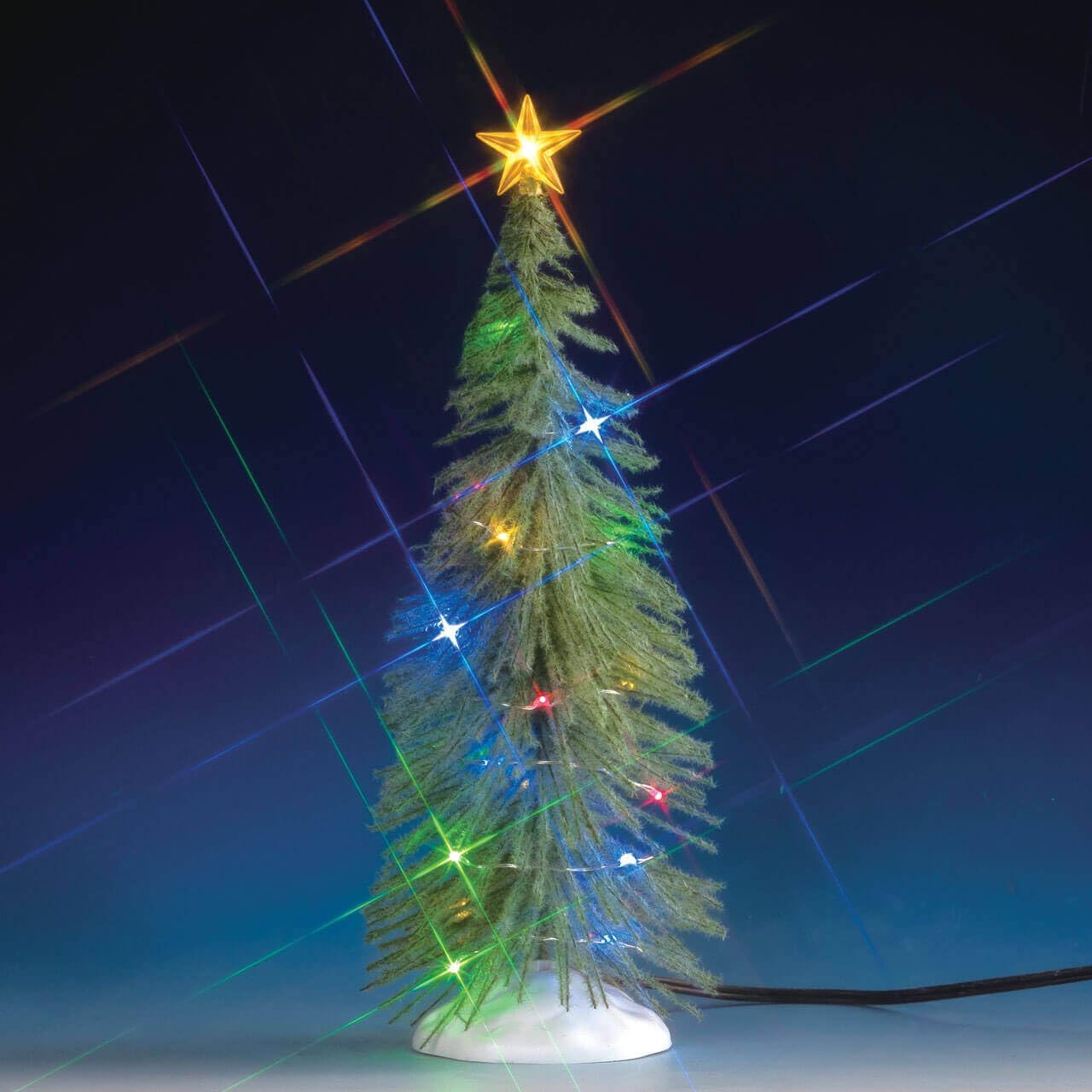 Amazon.com: LEMAX Chasing Multi Light Spruce Tree, Large, Battery ...