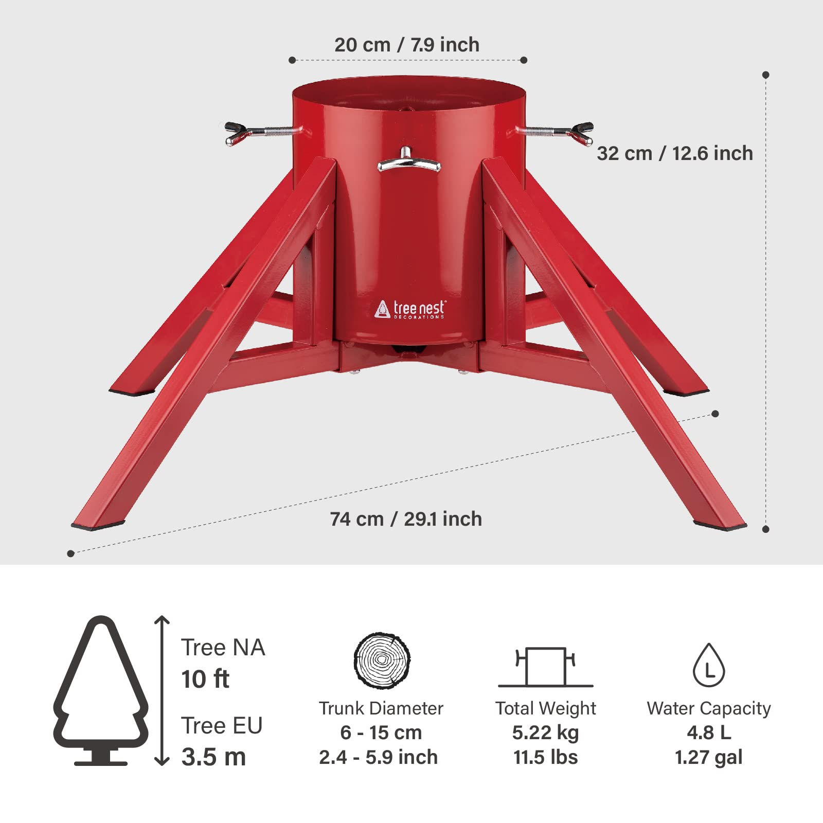 Lone Red Tree Stands Christmas Tree Stand For Artificial Trees 4 To 8