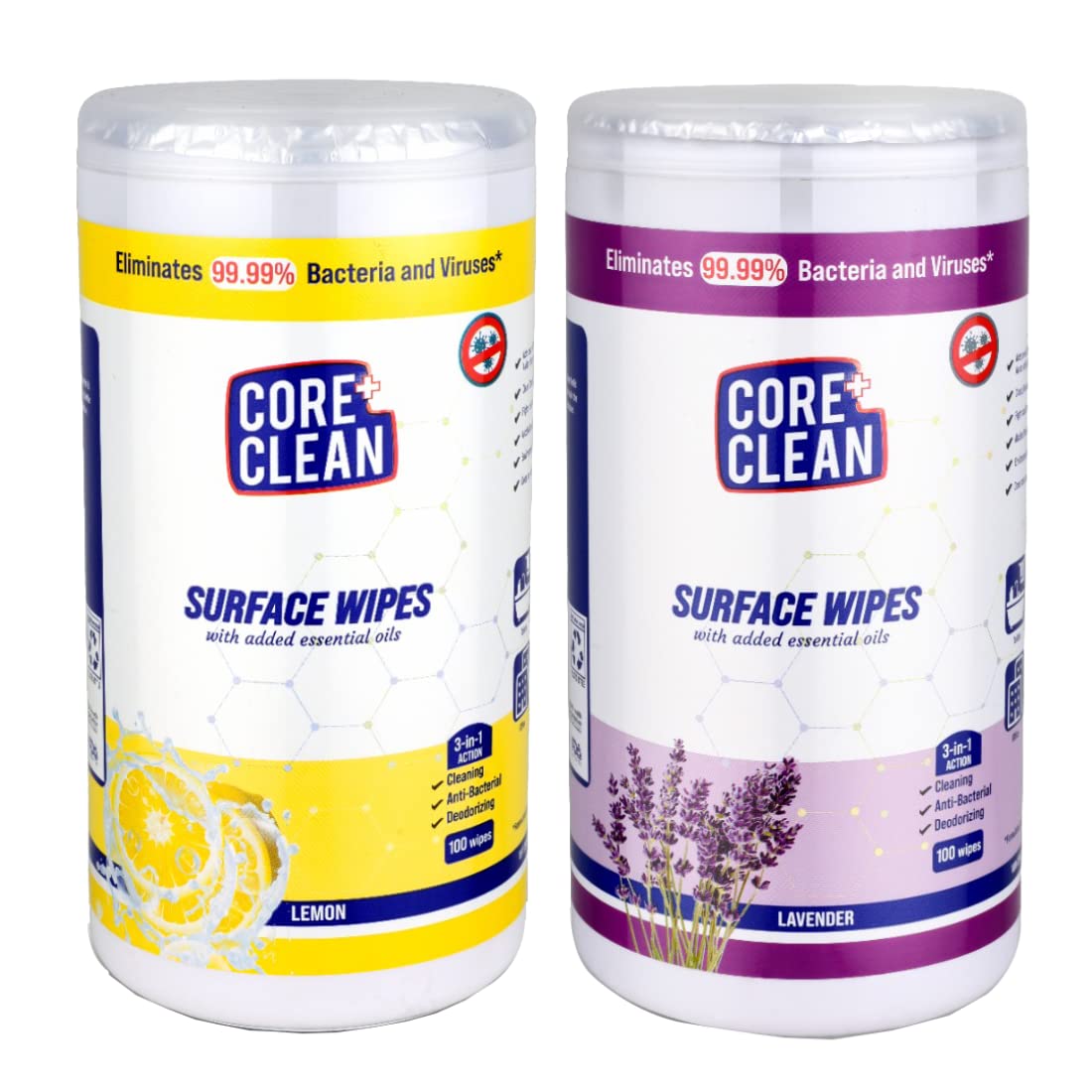 Buy Core Clean Disinfecting Surface Wipes, Disinfectant Multi Purpose ...