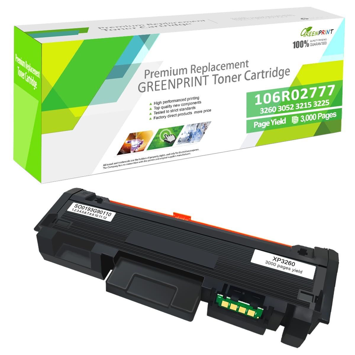 Compatible Toner Cartridge 3260 3215 106R02777 High Yield 3000 Pages ...