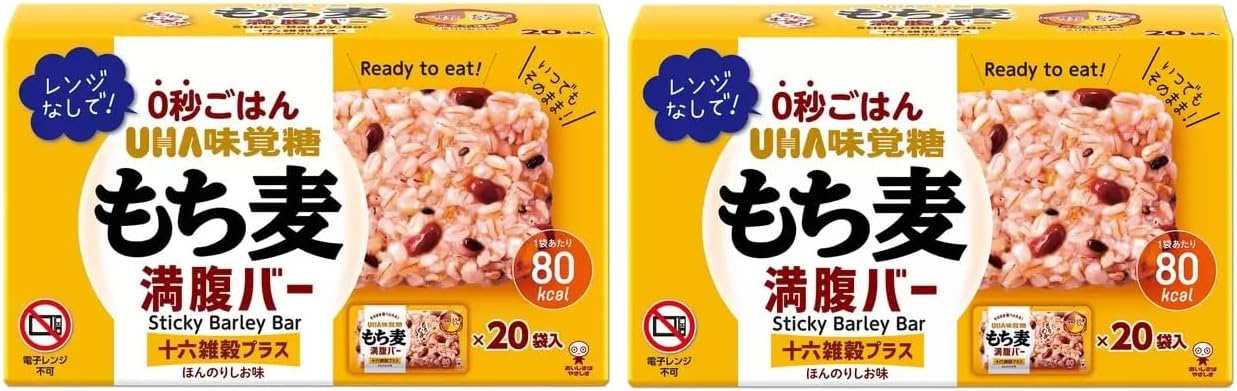 Amazon | UHA もち麦満腹バー 十六雑穀プラス 55g × 20袋入り × 2個セット コストコ | Generic | ごはんパック 通販