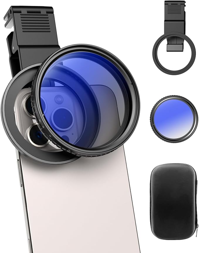 Amazon.com: 67mm Variable ND2-400 Filter for iPhone/DSLR - Phone ...