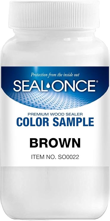 Seal-Once Color Sample - Pre-Mixed Wood Paint for Furniture - Brown ...