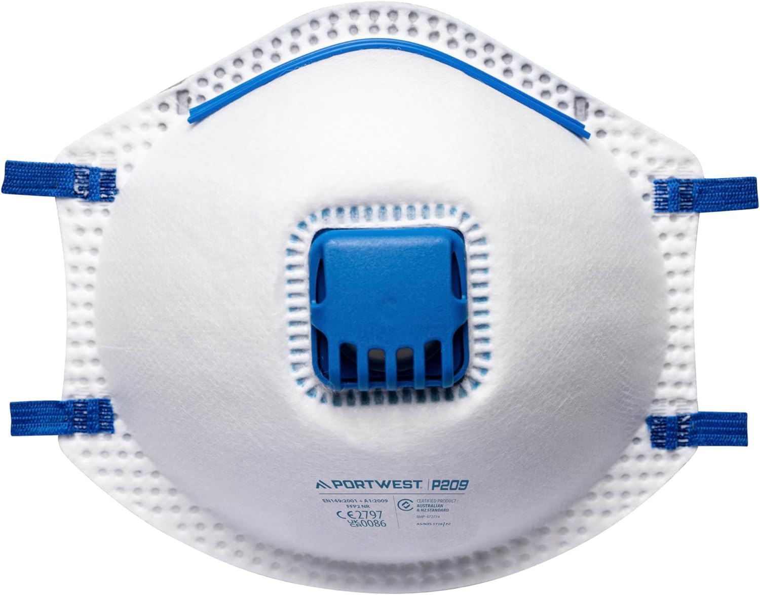 Portwest P209 Disposable FFP2 Exhalation Valve Respirator Face Mask ...