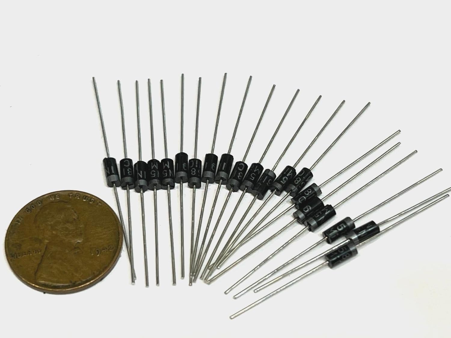 Amazon.com: 25 Pieces 1N4001 Rectifier Diode 50V 1A IN4001 DO-41 25x ...