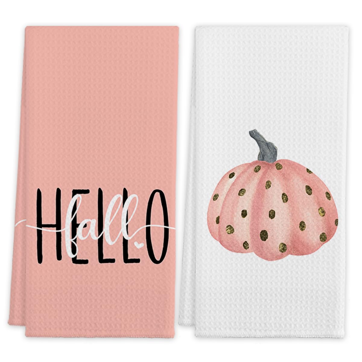 Amazon.com: Hello Polka Fall Dots Pink Pumpkin Autumn Harvest Seasonal ...