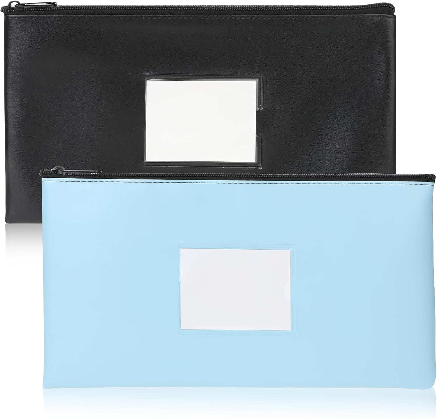 Amazon.com: Yolev 2Pcs Money Bag, PU Leather Bag Money Pouch Bank ...