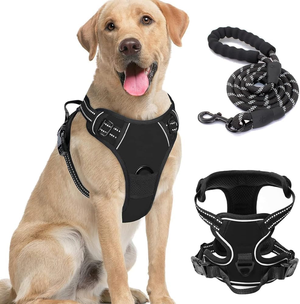 LUANMA Arnés para Perro，Pechera para Perro con Correa 1.5m， Arnes Pecho ...