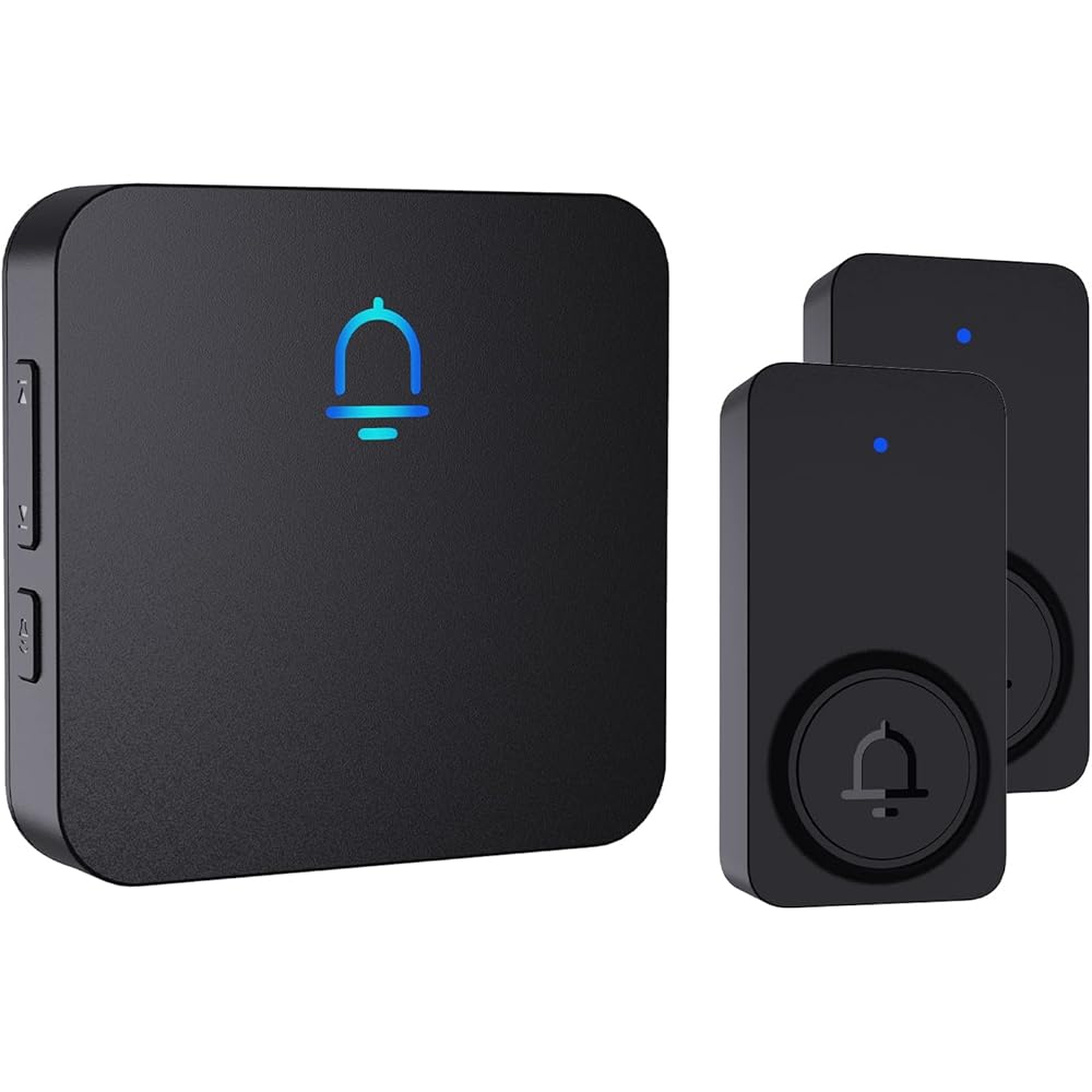 $4/mo - Finance SECRUI Doorbell, 2 Button Wireless Doorbell with 1000ft ...