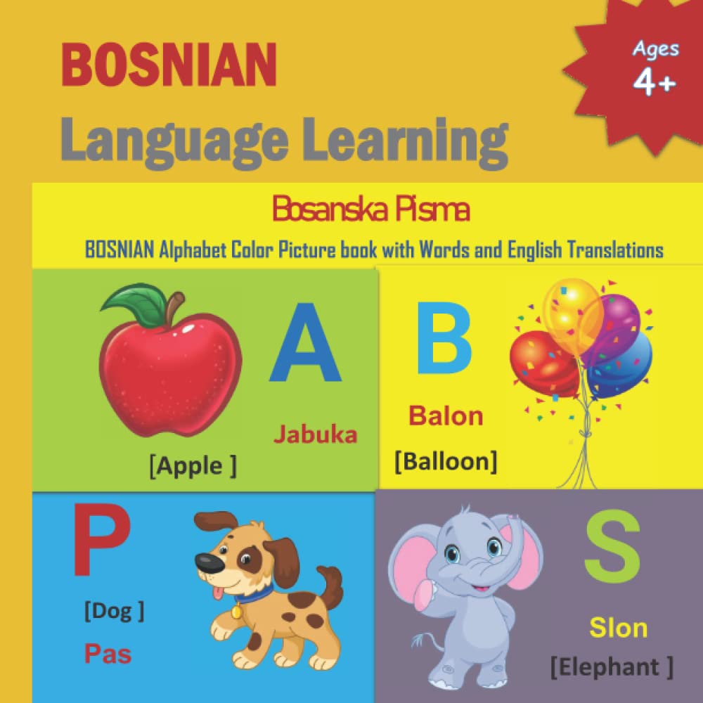 Buy BOSNIAN Language Learning: Bosanska Pisma | BOSNIAN Alphabet Color ...