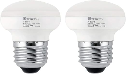 R14 LED Light Bulb, 4.5w (40w Equivalent), Dimmable, 300 Lumens, 3000k ...