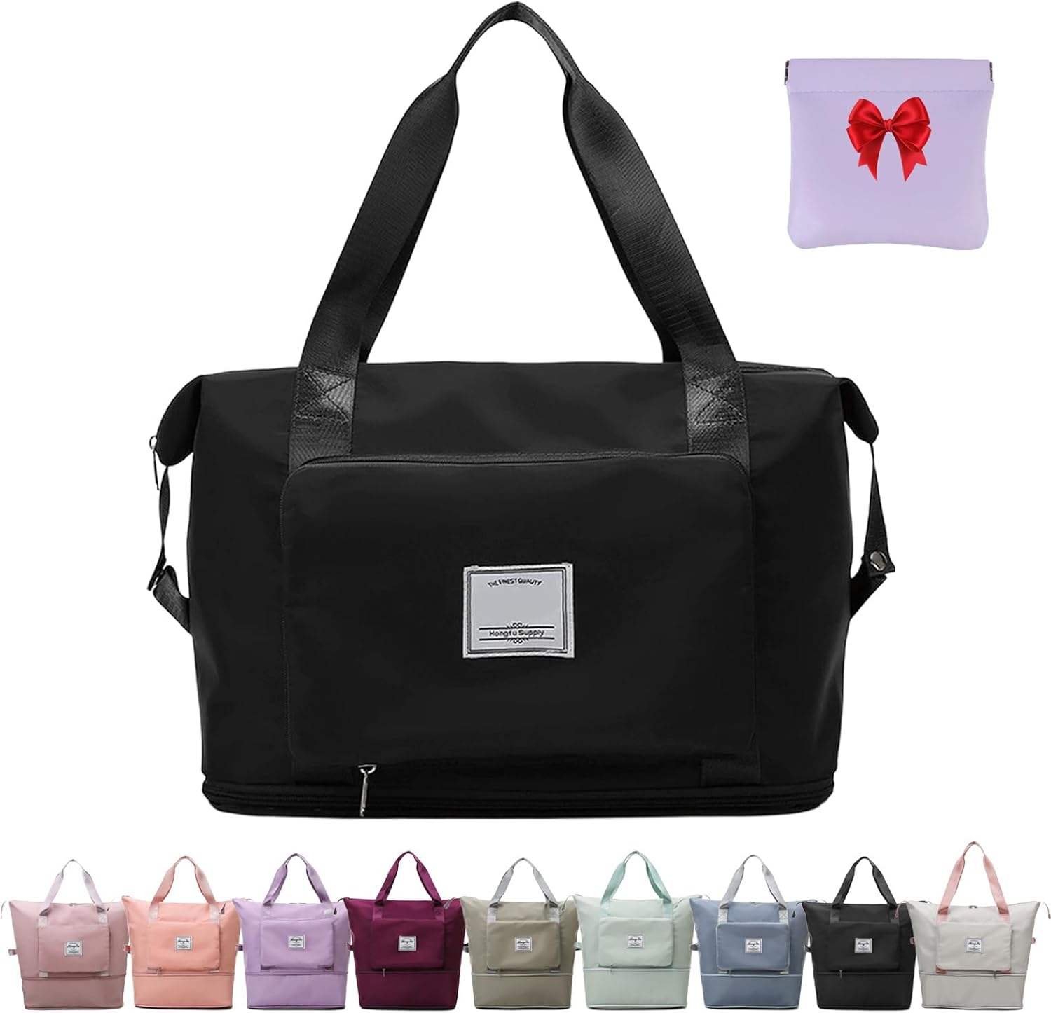 Foldie Travel Bag Expandable, Foldable Travel Duffel Bag, Large ...