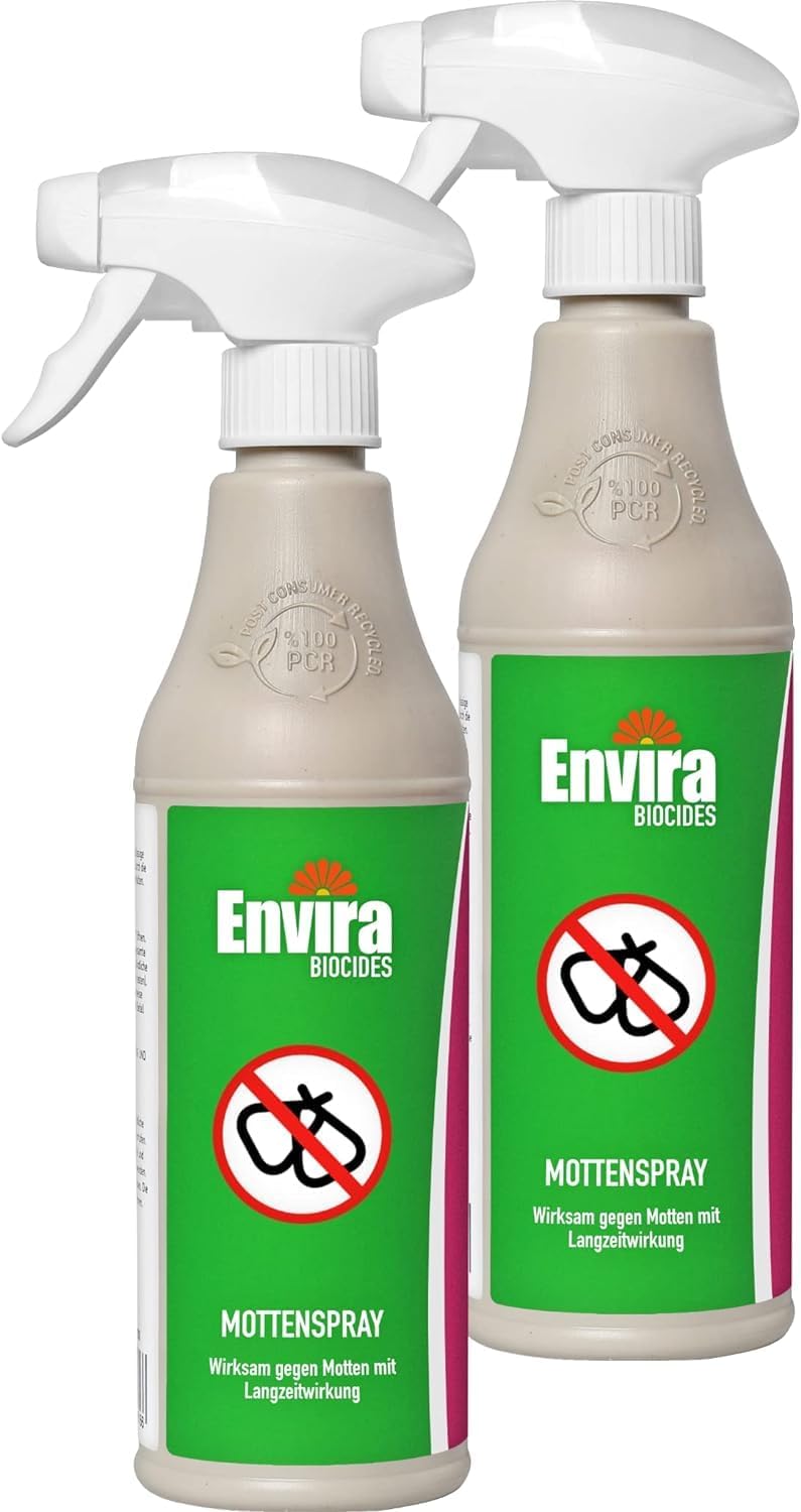Envira Motten-Spray 2X 500 ml - Mittel gegen Motten, Kleidermotten ...