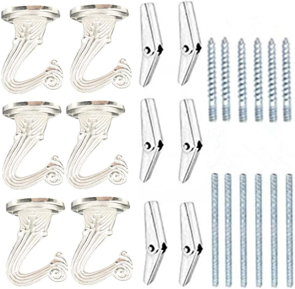 Amazon.com: LIFEUNITE 6 Sets White Ceiling Hooks for Hanging Plant ...
