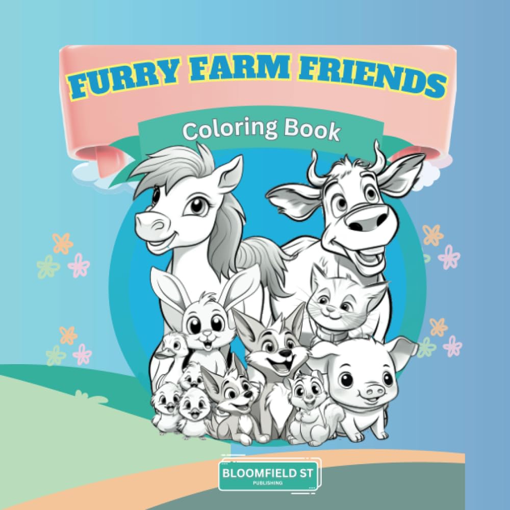Furry Farm Friends: Coloring Book (Colorful Adventures): Publishing ...