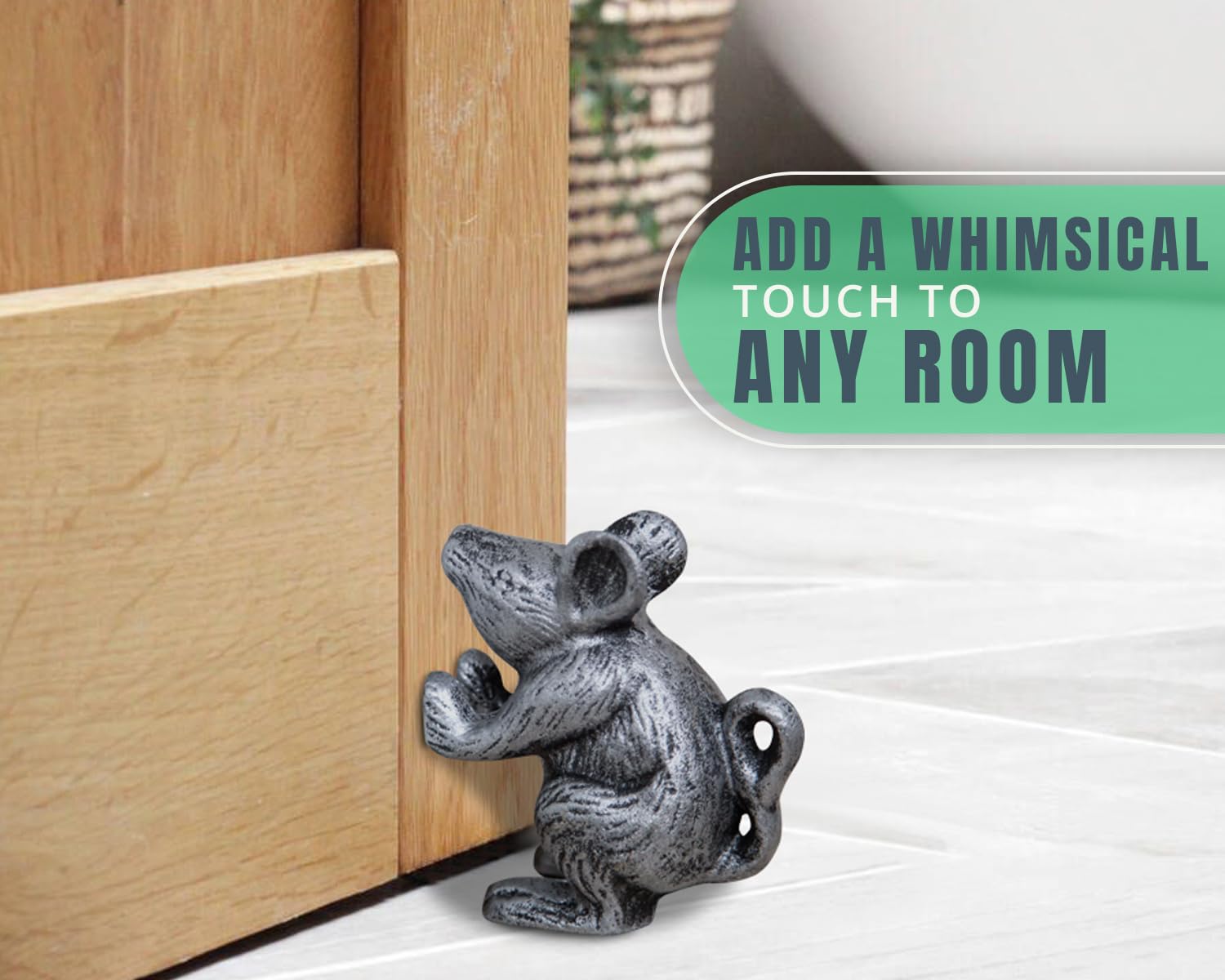 Snapklik.com : Cast Iron Mouse Door Stop By Comfify- Decorative Vintage ...