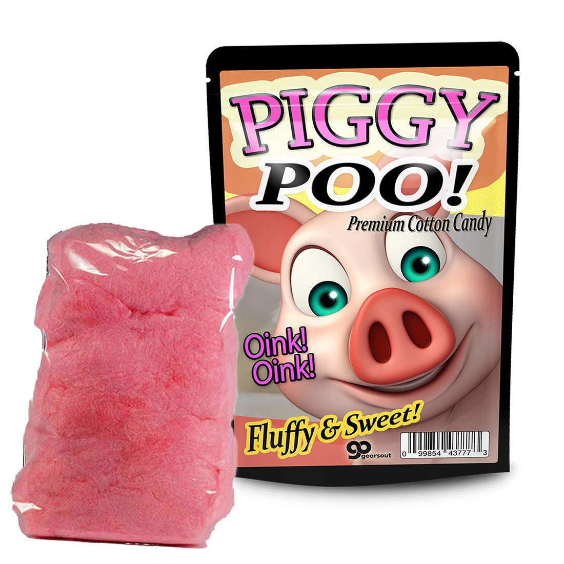 Amazon.com : Piggy Poo Cotton Candy – Cute pig design – Novelty candy ...