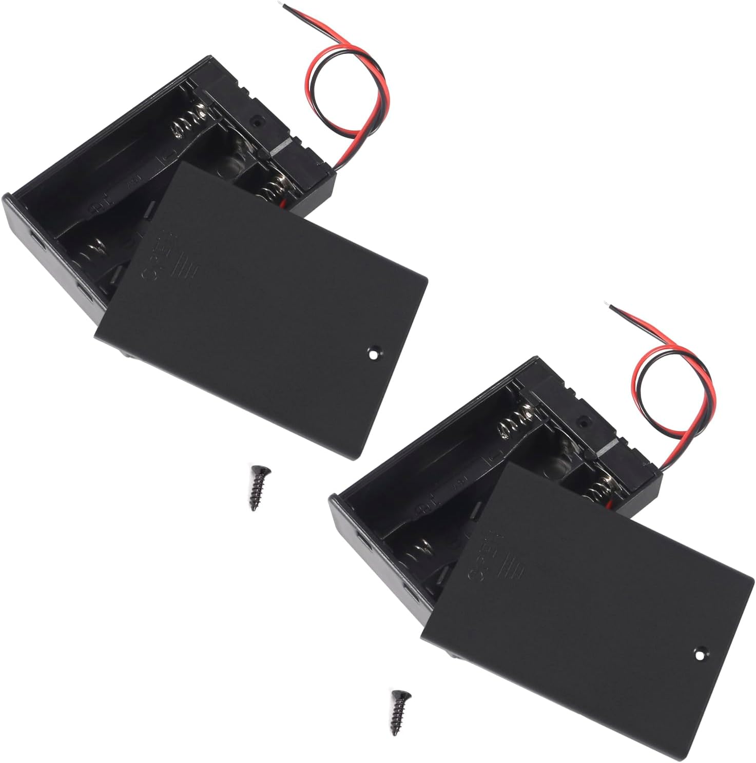 Amazon.com: AIMPGSTL 2PCS 9V Battery Holder and Screws,9V Battery ...