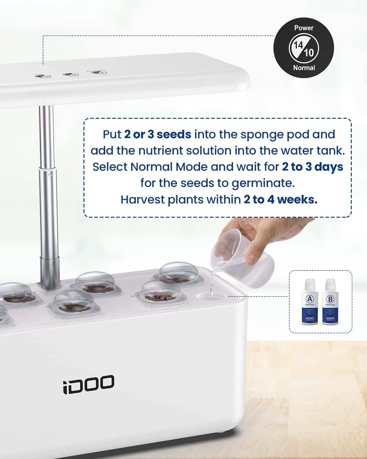 Snapklik.com : iDOO Hydroponics Growing System, Indoor Garden Starter Kit