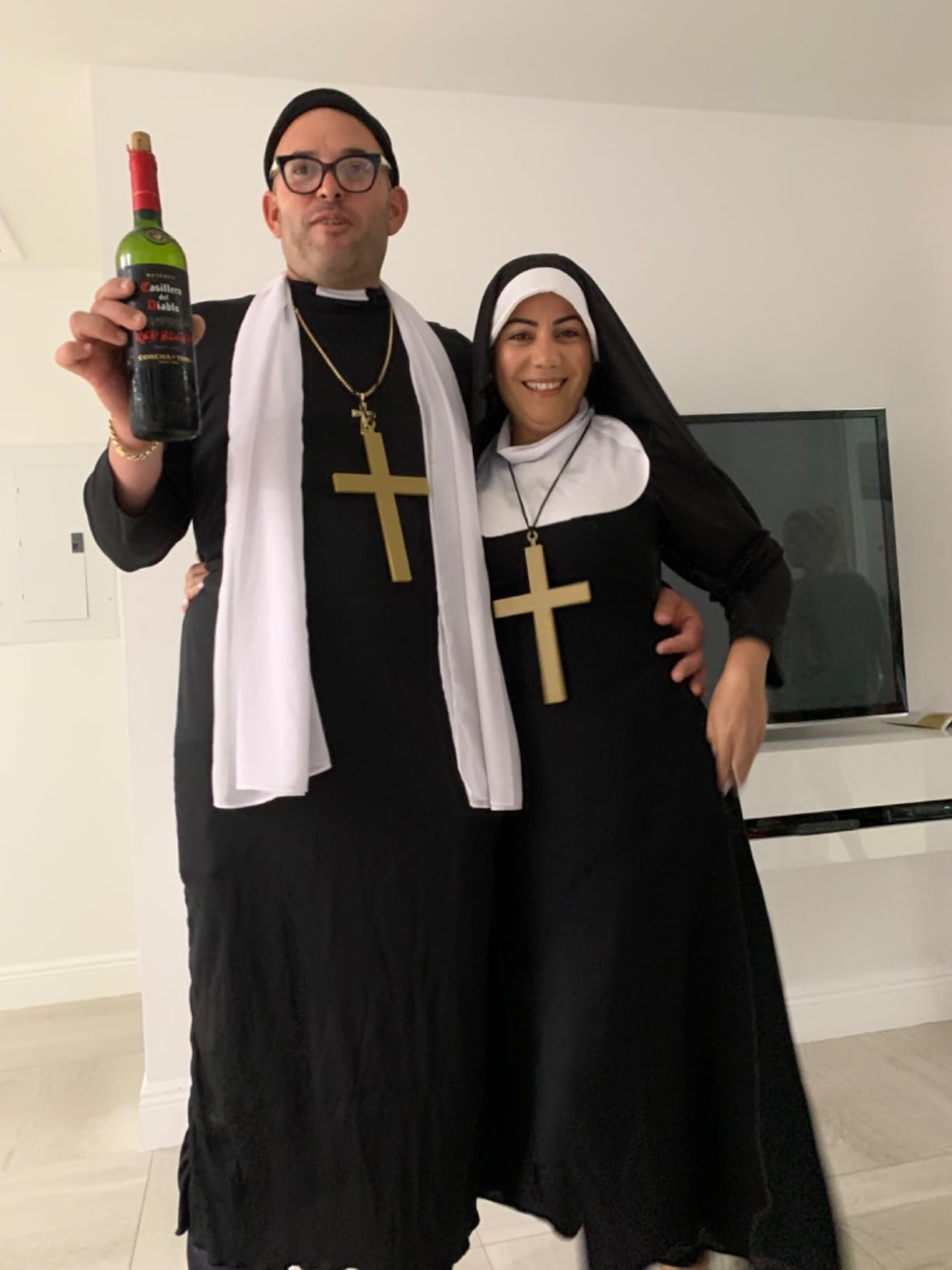 Amazon.com: HPMNS Nun Costume for Women - Nun Costume Set Classic Nun ...