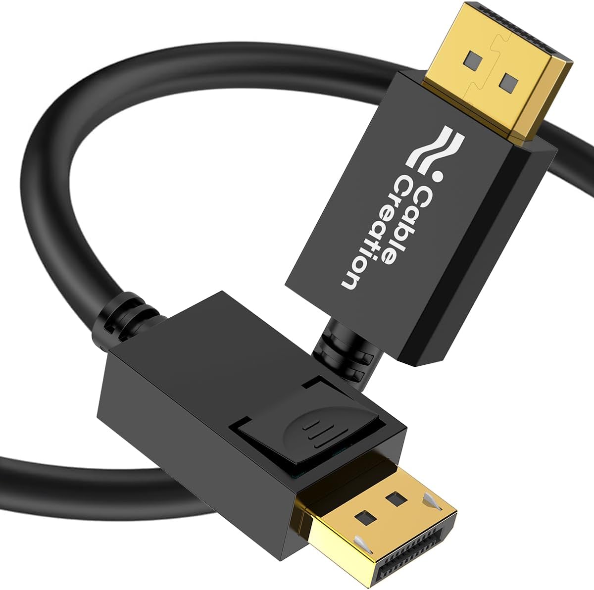 CableCreation VESA Certified DisplayPort 2.1/40Gbps Cable 2m/6.6ft, DP ...