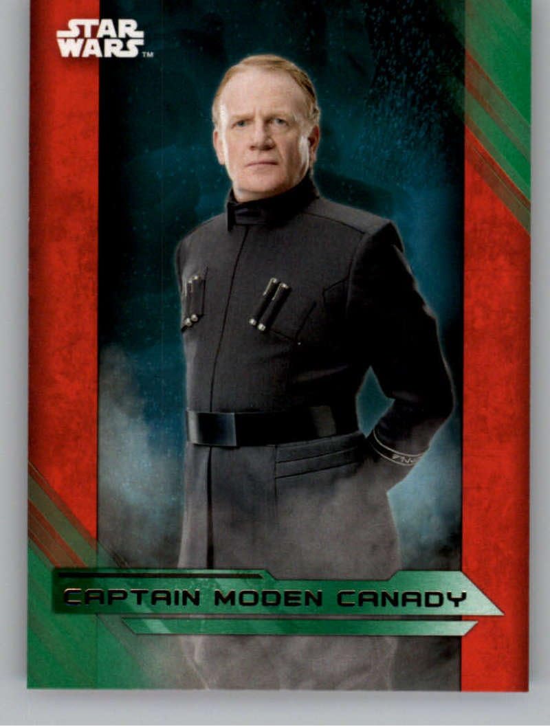 2017 Topps Star Wars The Last Jedi Green #53 Captain Moden Canady at ...