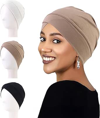 Amazon.com: OPUHOHR 3PCS Hijab Undercap for Women, Muslim Inner Hijab ...