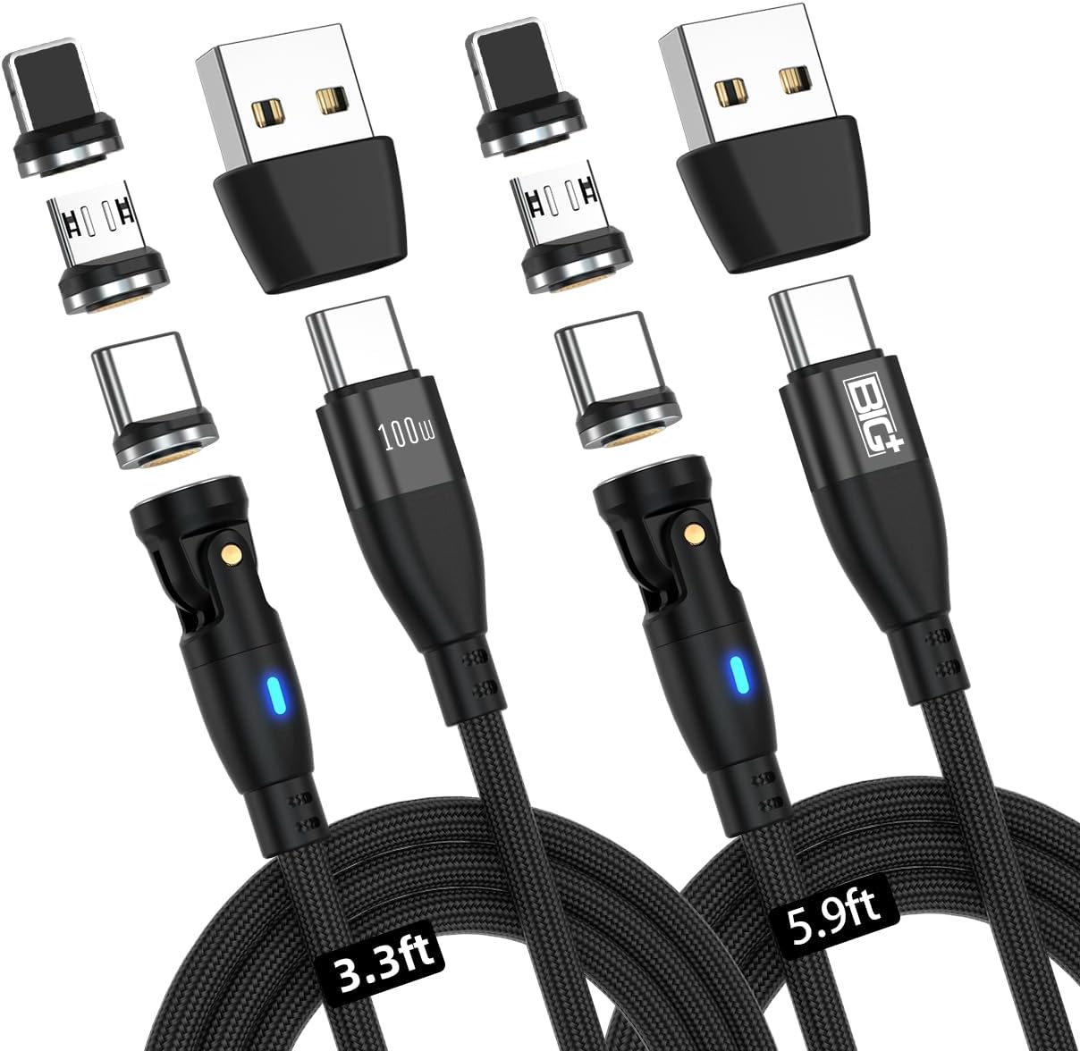 Replacement Tips for BIG+ 100W USB C to USB C Magnetic Charging Cable ...