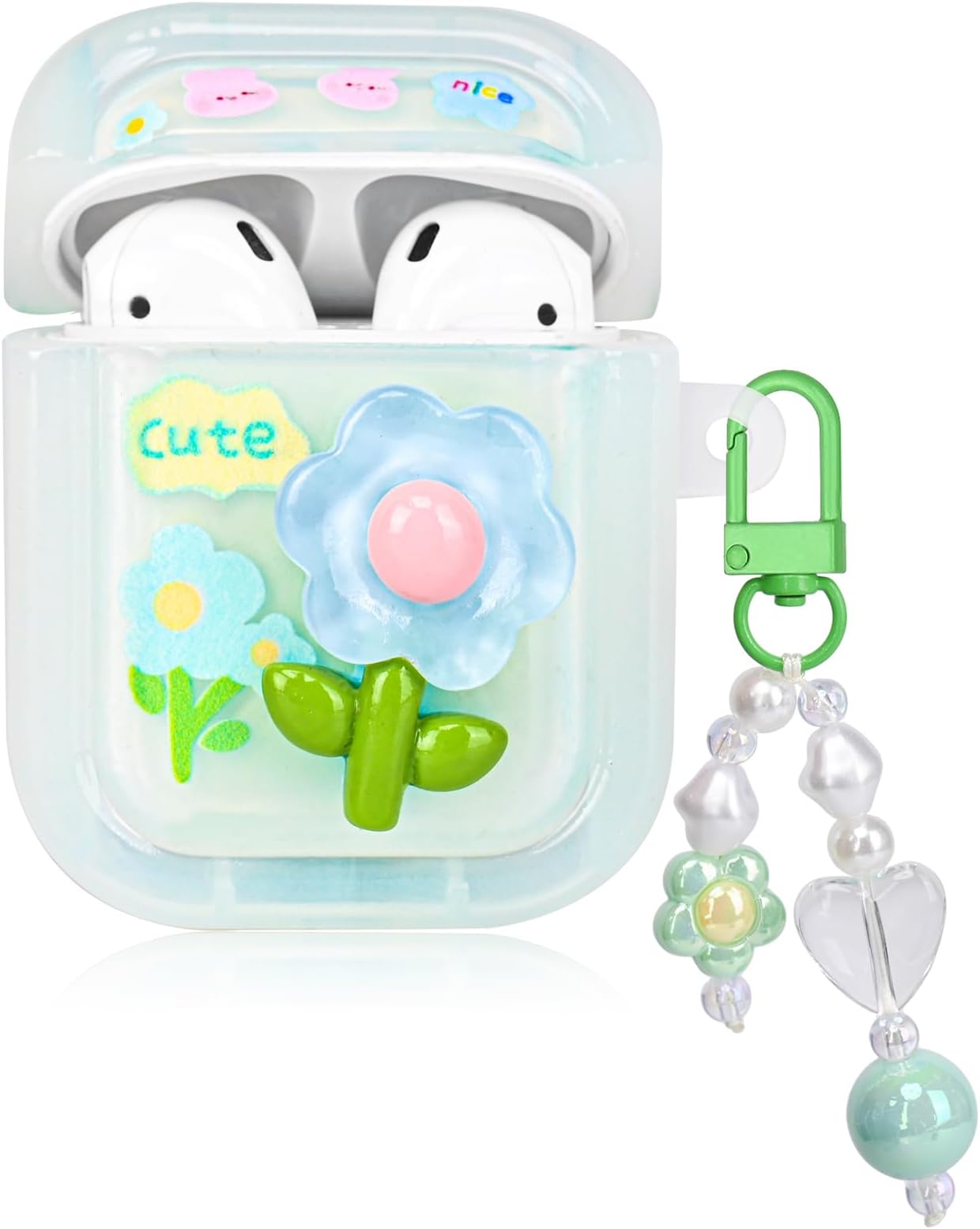 Amazon.com: Cute AirPod Pro 2 Case Smile Sun Flower Bracelet Design ...