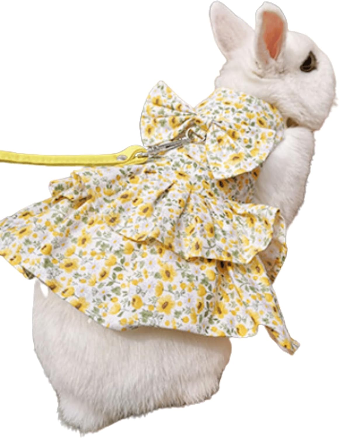 Amazon.com : Rabbit Leash and Harness Set Adjustable Bunny Dress Rabbit Clothes Outfit for Small ...