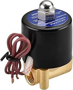 Heschen Brass Electric Solenoid Valve, 2W-025-08, PT1/4'', DC24V ...