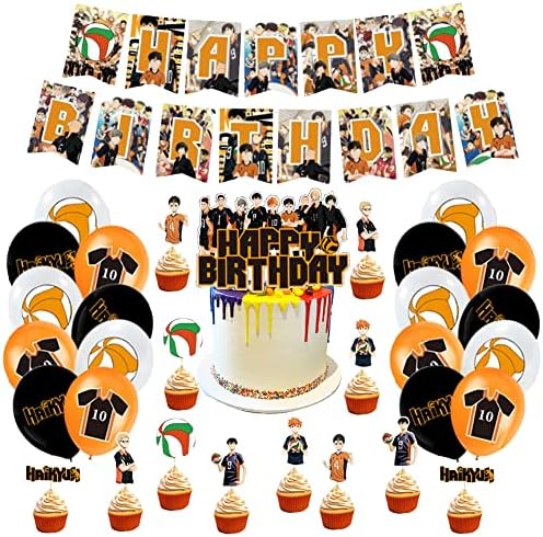 Hilloly Haikyuu Geburtstag Deko Luftballons Set Anime Haikyuu Party ...