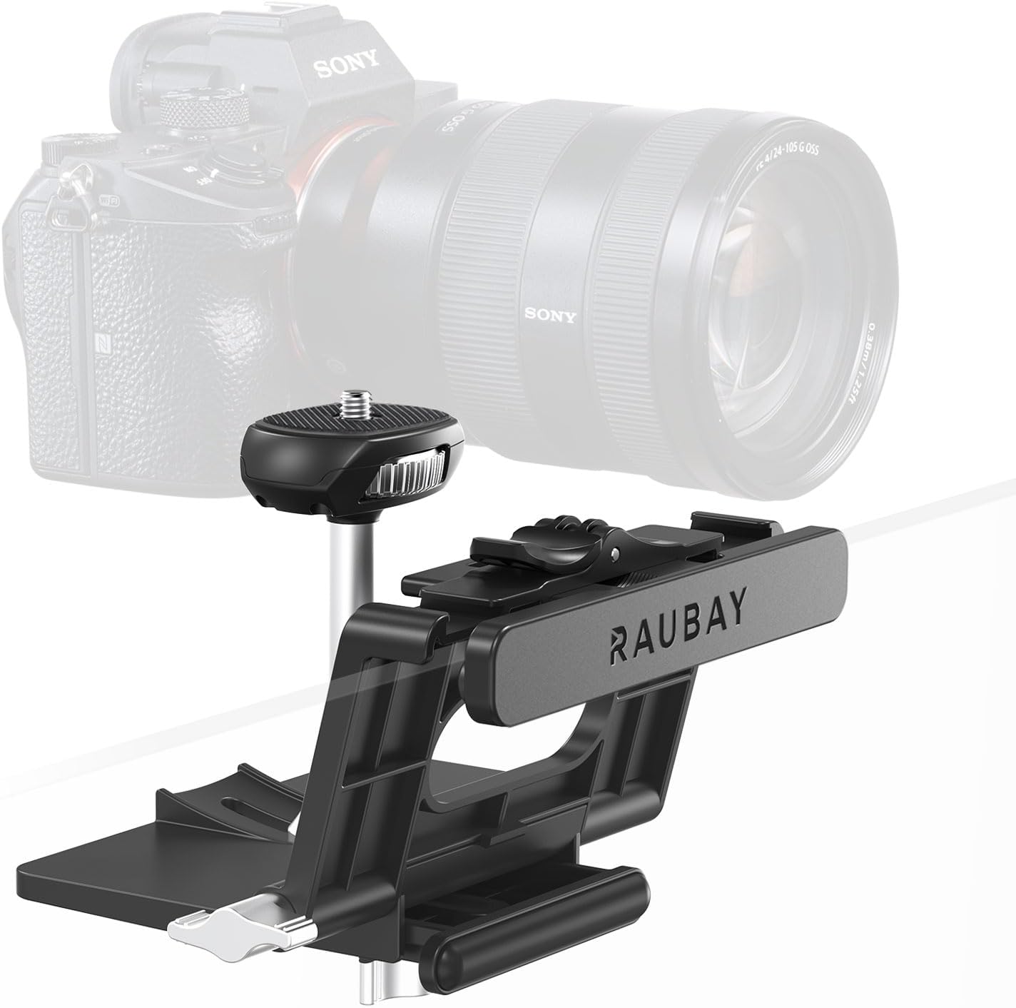 【CM02】RAUBAY Monitor Camera Mount Stand, Hanging Webcam Clamp with 1/4 ...