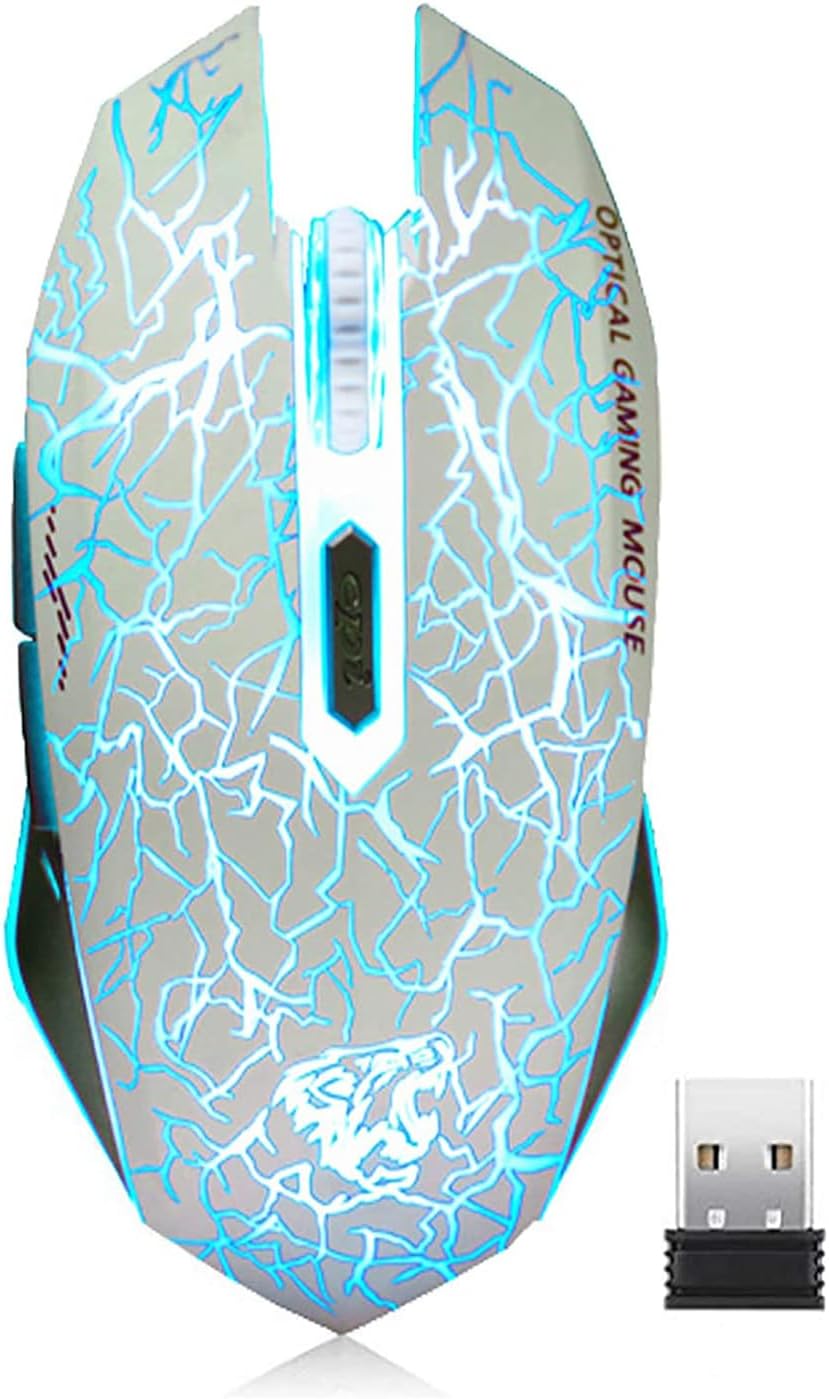 Amazon.com: VEGCOO C10 Wireless Gaming Mouse, Rechargeable Gaming Mouse ...