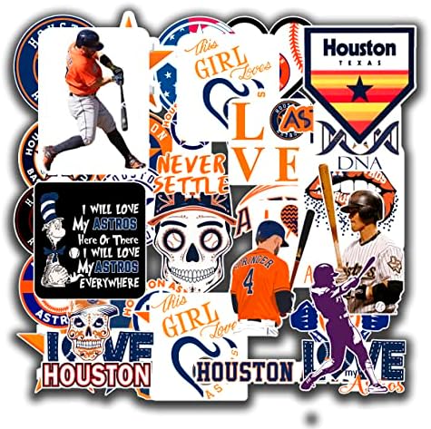 Amazon.com: 26 PCS American Baseball Team Stickers for Water Bottle ...